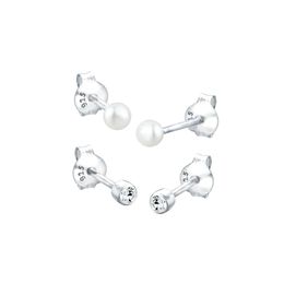 Elli Ohrringe Set Damen Gr&ouml;&szlig;e One Size silber / perlwei&szlig;