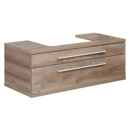 Fackelmann Waschbeckenunterschrank 'Stanford' braun foliert 110 x 41 x 50 cm