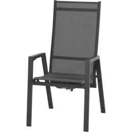 siena GARDEN Gartenstuhl 'Savona' Aluminium anthrazit 60 x 111,5 x 74 cm