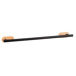 Wenko Badetuchstange 'Turbo-Loc Orea Bamboo' bambus/schwarz 60 cm