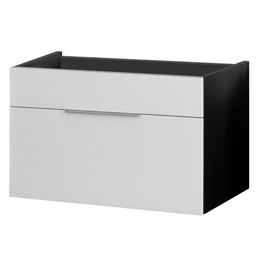 Fackelmann Waschbeckenunterschrank 'Kara' anthrazit, wei&szlig; lackiert 79,5 x 59 x 49 cm