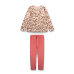 Sanetta Schlafanzug M&auml;dchen Gr&ouml;&szlig;e 140 beige / orange