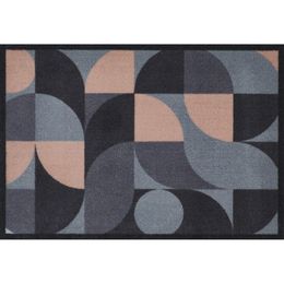 toom Schmutzfangmatte 'Formen' grau/rosa 50 x 70 cm