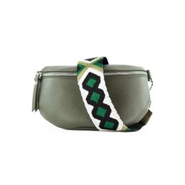 Lepelou G&uuml;rteltasche 'JUNA small' Damen Gr&ouml;&szlig;e 22 cm x 13 cm x 6 cm gr&uuml;nmeliert
