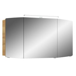 Pelipal LED-Spiegelschrank 'Taiga' braun 120 x 67 x 17 cm
