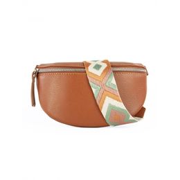 Lepelou G&uuml;rteltasche 'JUNA small' Damen Gr&ouml;&szlig;e 22 cm x 13 cm x 6 cm cognac