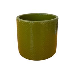 &Uuml;bertopf 'Cari' olivefarben gl&auml;nzend &Oslash; 9 cm