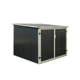WESTMANN Fahrradgarage anthrazit Metall 200 x 203 x 158 cm