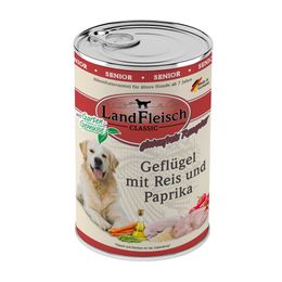 LANDFLEISCH Hundefutter 'Classic' Senior Gefl&uuml;gel & Paprika 400 g