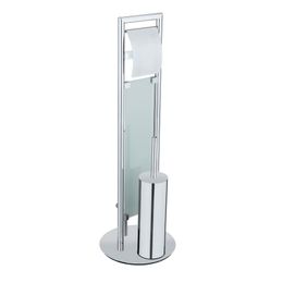 Wenko Stand WC-Garnitur 'Sulmona' 3-in-1 edelstahlfarben