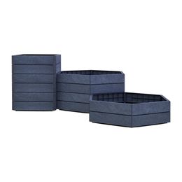 Garantia Hochbeet 'Ergo Vario 3 Stone' anthrazit 175 x 75 x 110 cm