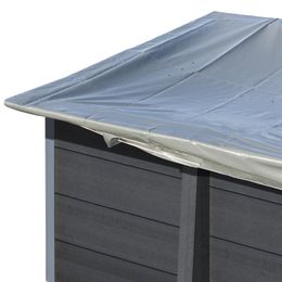 GRE Pool-Abdeckplane grau 360 x 326 cm