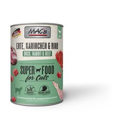 Mac's MAC&rsquo;s Katzennassfutter 'Superfood for Cats' Ente, Kaninchen & Rind Adult 400 g