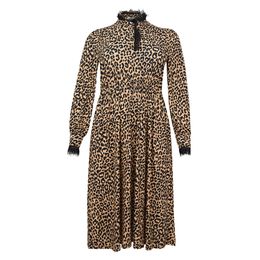 Yoek Kleid Damen Gr&ouml;&szlig;e 54/56 pastellorange / schwarz Sommerkleid