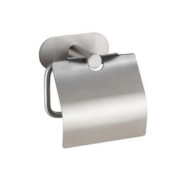 Wenko Toilettenpapierhalter 'Orea' Edelstahl matt mit Deckel