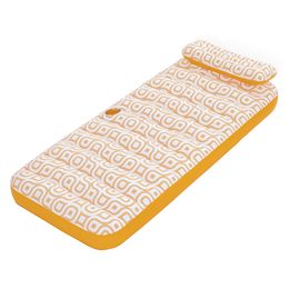 Bestway Luftmatratze mit Samtoberfl&auml;che wei&szlig;/gelb 169 x 77,5 x 30,5 cm
