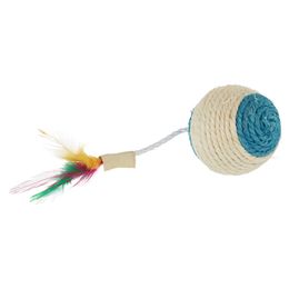 Karlie Spielball "Ratl" mit Federn Sisal