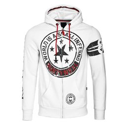 Rusty Neal Sweatjacke Herren Gr&ouml;&szlig;e XXXL grenadine / schwarz / wei&szlig;