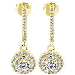 Akzent Ohrringe '"Nola" aus 925 Sterlingsilber, rhodiniert, langlebig' Damen Gr&ouml;&szlig;e One Size gold