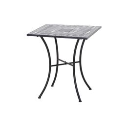 siena GARDEN Gartentisch 'Como' Stahl/Keramik 64 x 69,5 x 64 cm