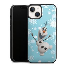 DeinDesign iPhone 14 Handy Gallery Case Handyh&uuml;lle 9H Geh&auml;rtetes Glas R&uuml;ckseite H&uuml;lle Frozen Olaf Disney Official Licensed Product Gallery Case