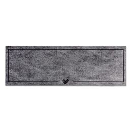 Astra Fussmatte 'Miabella' 50 x 150 cm Melange Rahmen Herz