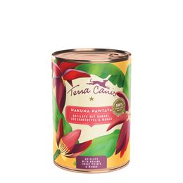 Terra Canis Hundenassfutter 'Flower Hakuna Pawtata' Antilope mit Banane, S&uuml;sskartoffel & Mango 400 g