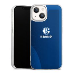 DeinDesign iPhone 13 Mini Handy Slim Case Silikon Handyh&uuml;lle transparent H&uuml;lle extra d&uuml;nn Official Licensed Product Bundesliga Fc Schalke 04 Silikon Slim Case