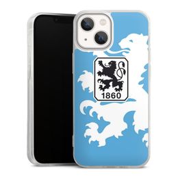 DeinDesign iPhone 13 Mini Handy Slim Case Silikon Handyh&uuml;lle transparent H&uuml;lle extra d&uuml;nn Coat Of Arms Tsv 1860 M&uuml;nchen Official Licensed Product Silikon Slim 