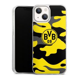 DeinDesign iPhone 13 Mini Handy Slim Case Silikon Handyh&uuml;lle transparent H&uuml;lle extra d&uuml;nn Borussia Dortmund Merchandise Bvb Silikon Slim Case