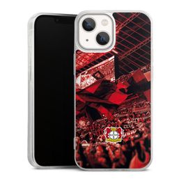 DeinDesign iPhone 13 Mini Handy Slim Case Silikon Handyh&uuml;lle transparent H&uuml;lle extra d&uuml;nn Merchandise Official Licensed Product Bayer 04 Leverkusen Silikon Slim 