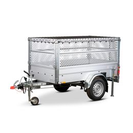 Stema PKW-Anh&auml;nger 'Basic Plus 850' gebremst 850 kg mit Gitteraufsatz