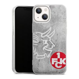 DeinDesign iPhone 13 Mini Handy Slim Case Silikon Handyh&uuml;lle transparent H&uuml;lle extra d&uuml;nn 1. Fck Devil 1. Fc Kaiserslautern Silikon Slim Case