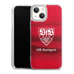 DeinDesign iPhone 13 Mini Handy Slim Case Silikon Handyh&uuml;lle transparent H&uuml;lle extra d&uuml;nn Stadium Official Licensed Product Vfb Stuttgart Silikon Slim Case