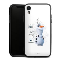 iPhone Xr Handy Premium Silikon H&uuml;lle Handyh&uuml;lle schwarz Case Frozen Olaf Disney Frozen 2 Silikon Premium Case