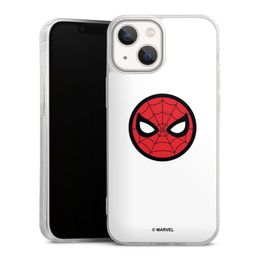 DeinDesign iPhone 13 Mini Handy Slim Case Silikon Handyh&uuml;lle transparent H&uuml;lle extra d&uuml;nn Merchandise Marvel Spiderman Silikon Slim Case