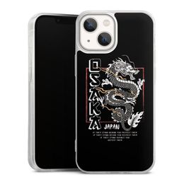 DeinDesign iPhone 13 Mini Handy Slim Case Silikon Handyh&uuml;lle transparent H&uuml;lle extra d&uuml;nn Ocean Dragon Japan Silikon Slim Case