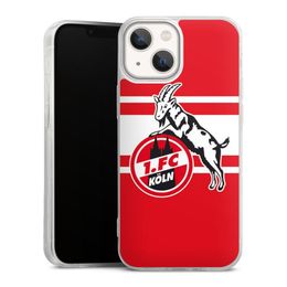 DeinDesign iPhone 13 Mini Handy Slim Case Silikon Handyh&uuml;lle transparent H&uuml;lle extra d&uuml;nn Official Licensed Product Coat Of Arms 1. Fc K&ouml;ln Silikon Slim Case