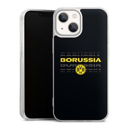 DeinDesign iPhone 13 Mini Handy Slim Case Silikon Handyh&uuml;lle transparent H&uuml;lle extra d&uuml;nn Official Licensed Product Bvb Borussia Dortmund Silikon Slim Case