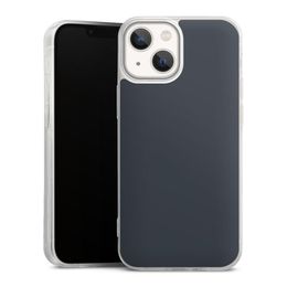 DeinDesign iPhone 13 Mini Handy Slim Case Silikon Handyh&uuml;lle transparent H&uuml;lle extra d&uuml;nn Anthracite Grey Unicoloured Silikon Slim Case