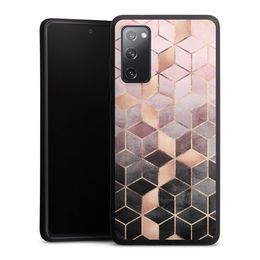 DeinDesign Galaxy S20 FE 5G Handy Premium Silikon H&uuml;lle Handyh&uuml;lle schwarz Case Cube Elisabeth Fredriksson Gold & Copper Silikon Premium Case