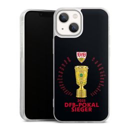 DeinDesign iPhone 13 Mini Handy Slim Case Silikon Handyh&uuml;lle transparent H&uuml;lle extra d&uuml;nn Trophy Official Licensed Product Vfb Stuttgart Silikon Slim Case