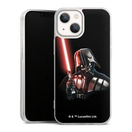 DeinDesign iPhone 13 Mini Handy Slim Case Silikon Handyh&uuml;lle transparent H&uuml;lle extra d&uuml;nn Merchandise Darth Vader Star Wars Silikon Slim Case