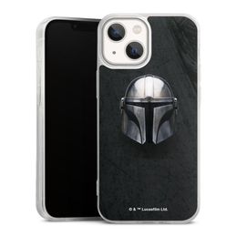 DeinDesign iPhone 13 Mini Handy Slim Case Silikon Handyh&uuml;lle transparent H&uuml;lle extra d&uuml;nn Star Wars Official Licensed Product The Mandalorian Silikon Slim Case