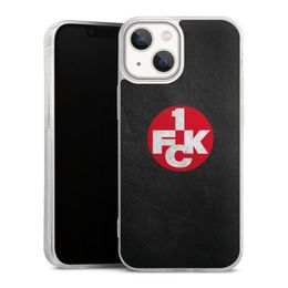 DeinDesign iPhone 13 Mini Handy Slim Case Silikon Handyh&uuml;lle transparent H&uuml;lle extra d&uuml;nn 1. Fc Kaiserslautern Official Licensed Product 1. Fck Silikon Slim Case