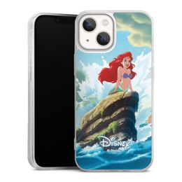 DeinDesign iPhone 13 Mini Handy Slim Case Silikon Handyh&uuml;lle transparent H&uuml;lle extra d&uuml;nn Official Licensed Product Arielle Die Meerjungfrau Mermaid Silikon Slim