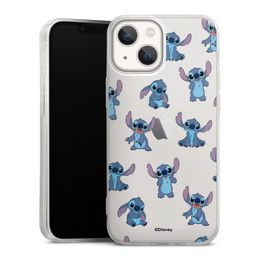 DeinDesign iPhone 13 Mini Handy Slim Case Silikon Handyh&uuml;lle transparent H&uuml;lle extra d&uuml;nn Lilo & Stitch Disney Official Licensed Product Silikon Slim Case