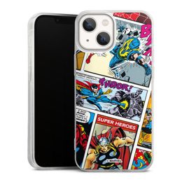 DeinDesign iPhone 13 Mini Handy Slim Case Silikon Handyh&uuml;lle transparent H&uuml;lle extra d&uuml;nn Avengers Marvel Comic Silikon Slim Case
