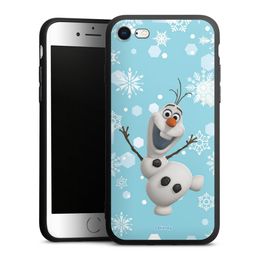 DeinDesign iPhone 8 Handy Premium Silikon H&uuml;lle Handyh&uuml;lle schwarz Case Frozen Olaf Disney Official Licensed Product Silikon Premium Case