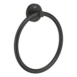 Grohe Handtuchring 'Start' mattschwarz &Oslash; 18 cm
